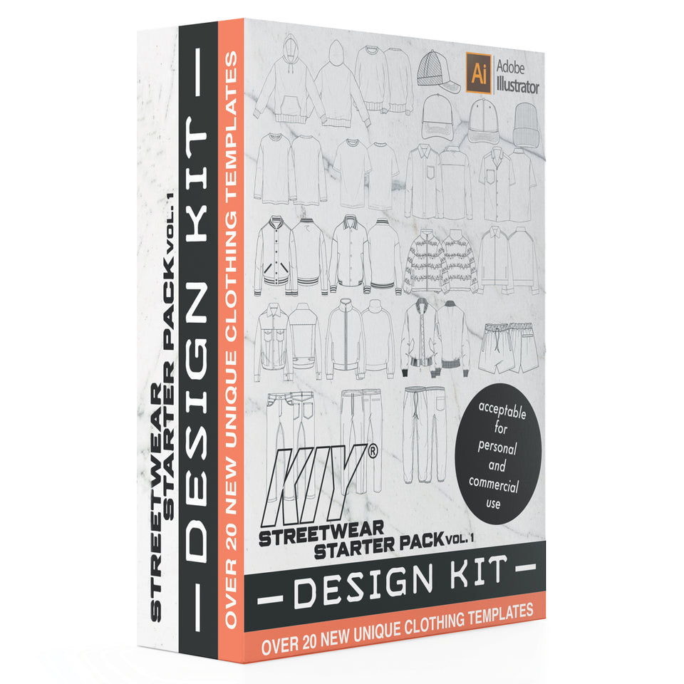 KIY Studios "Streetwear Starter Pack" Design Kit - Vol. 1 – By Kiy